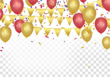 Balloons header background design element Vector Image