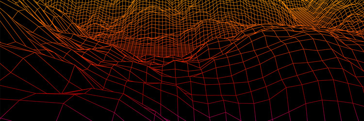 Laser Grid Landscape Vector Images (over 520)