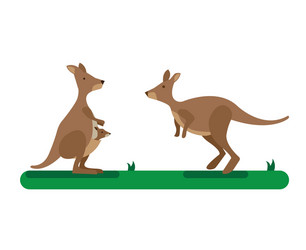 Uluru australia landmark cartoon Royalty Free Vector Image