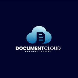 Modern colorful gradient logo cloud Royalty Free Vector