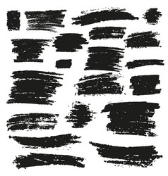 Hand drawn paint strokes Royalty Free Vector Image