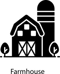 Farmhouse Royalty Free Vector Image - VectorStock