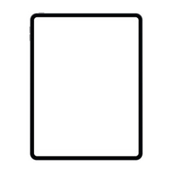 Outline line style of new version tablet Vector Image