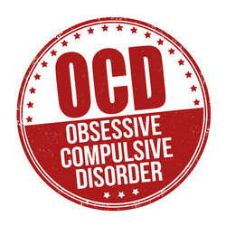 Obsessive compulsive disorder ocd symmetry Vector Image