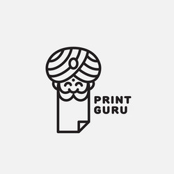 Tech guru logo Royalty Free Vector Image - VectorStock