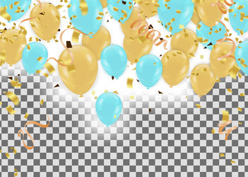 Balloons header background design element Vector Image