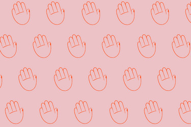 Body parts seamless pattern Royalty Free Vector Image