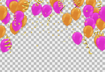 Balloons header background design element Vector Image