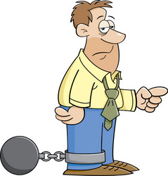 Cartoon man overeating Royalty Free Vector Image