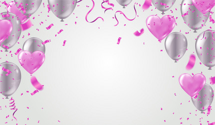 Balloons header background design element Vector Image