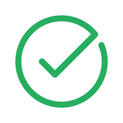 Check mark icon checkmark right symbol tick sign Vector Image
