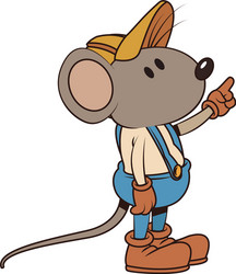 Cartoon dead mouse Royalty Free Vector Image - VectorStock
