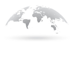 World map globe line Royalty Free Vector Image