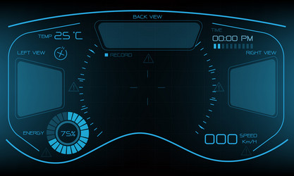 Digital user interface futuristic technology ui Vector Image