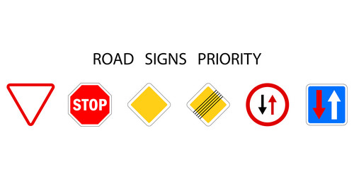 Road Priority Sign Vector Images (over 380)