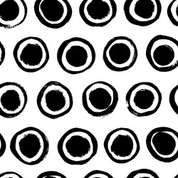Seamless pattern with circles simple background Vector Image