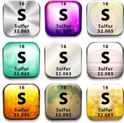 Sulfur Periodic Table Vector Images (57)
