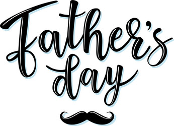 Super dad lettering poster with mustache Vector Image