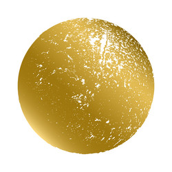 Gold stamp round shape isolated on white Vector Image