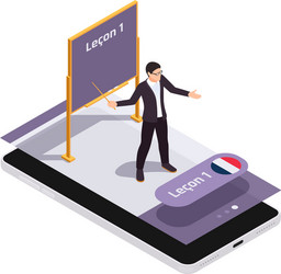 Language lesson Royalty Free Vector Image - VectorStock