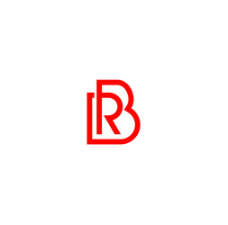 R b b r logo geometric Royalty Free Vector Image