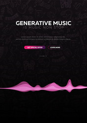 Generative music music created ai Royalty Free Vector Image