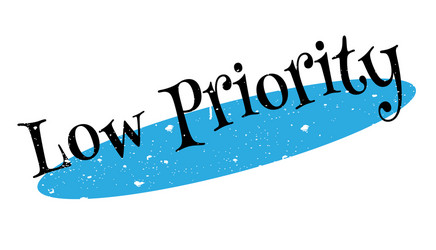Low priority rubber stamp Royalty Free Vector Image