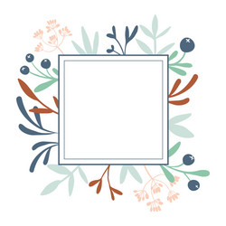 Banner design template with floral decoration Vector Image