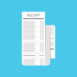 Receipt icon Royalty Free Vector Image - VectorStock