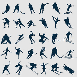 Winter olympic games Royalty Free Vector Image