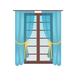 A house window Royalty Free Vector Image - VectorStock