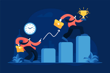 Self management concept Royalty Free Vector Image