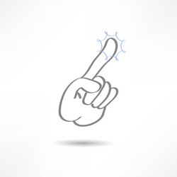 Touch finger Royalty Free Vector Image - VectorStock