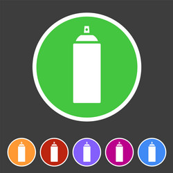 Graffiti spray can sign icon aerosol paint symbol Vector Image