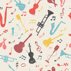 Colorful music note pattern Royalty Free Vector Image