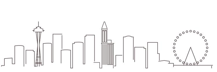 Seattle Skyline Vector Images (over 520)