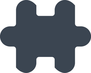 Puzzle strategy icon Royalty Free Vector Image