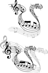 Music Score Vector Images (over 1,500)