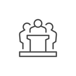 Human speaking icon outline Royalty Free Vector Image