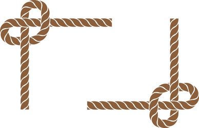 Rope border design Royalty Free Vector Image - VectorStock
