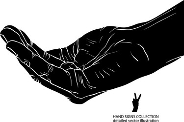 Begging Hand Drawing Vector Images (over 360)