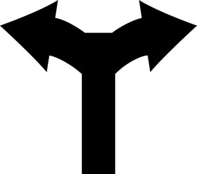 Two arrows in circle shape silhouette style Vector Image