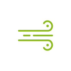 Wind symbol logo design template Royalty Free Vector Image