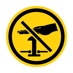 Do not switch on symbol sign Royalty Free Vector Image