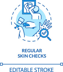 Self examination concept icon with text Royalty Free Vector