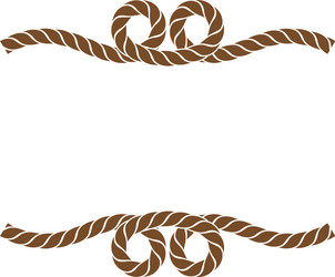 Rope border design Royalty Free Vector Image - VectorStock