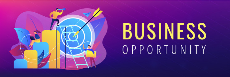 Business opportunity concept banner header Vector Image