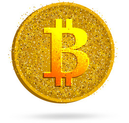 Letter b - the financial sign bitcoin Royalty Free Vector