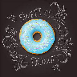 Realistic isolated sweet Royalty Free Vector Image