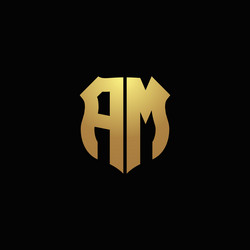 Round arrow business gold logo Royalty Free Vector Image